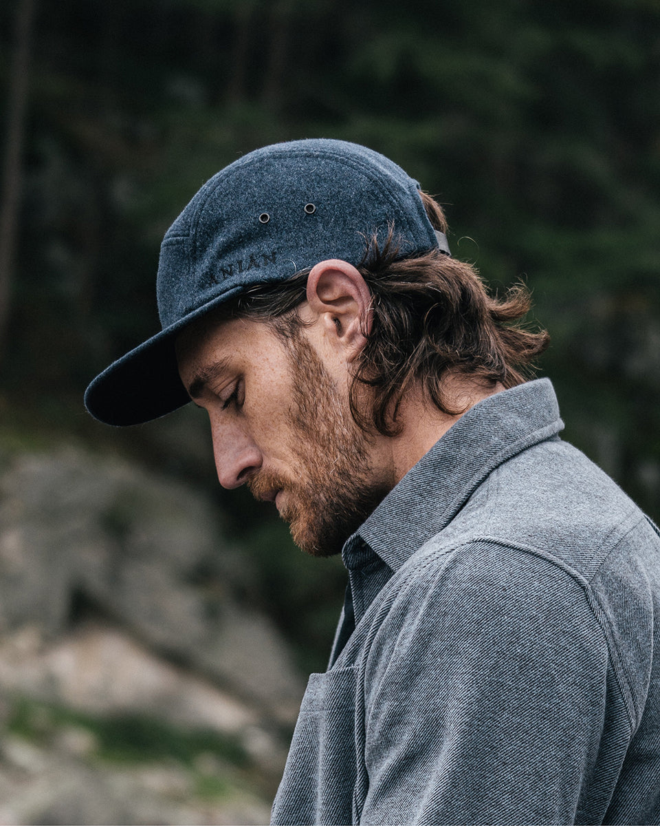 ANIÁN | Melton Wool Hat | Wool Five-Panel Cap Made in Canada