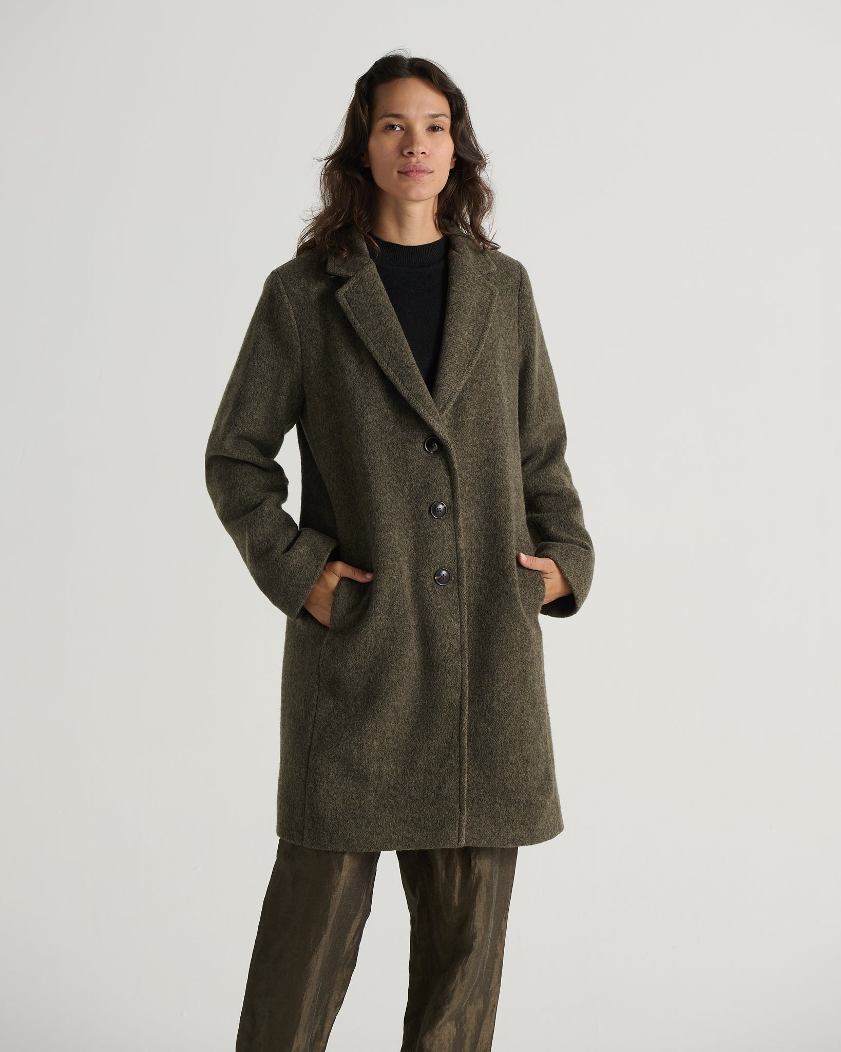 ANIÁN | The Cordova Coat | Women's Wool Long Coat